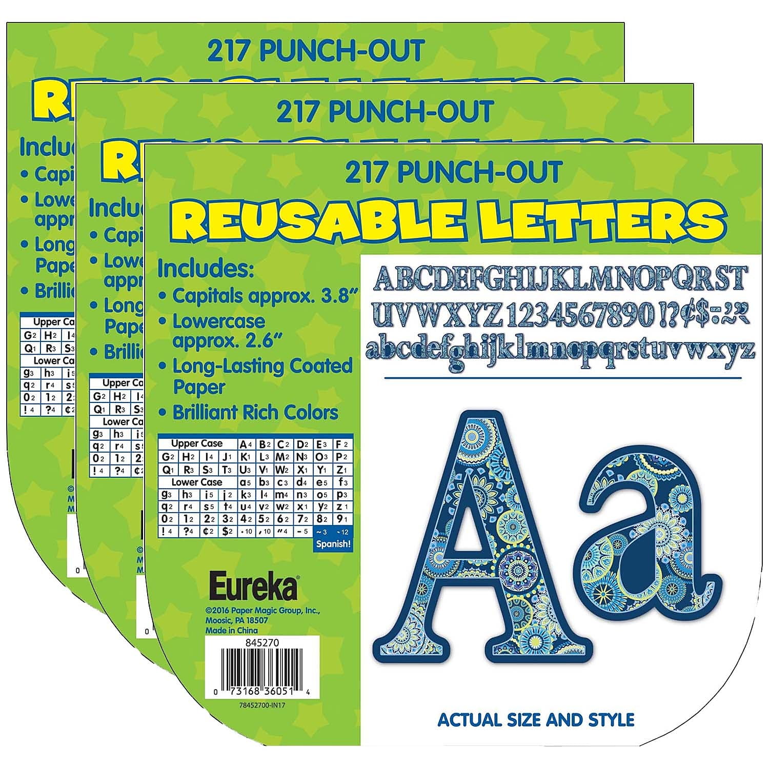 Paper Magic Eureka Scrabble Deco Letters For Bulletin Boards Eureka ...