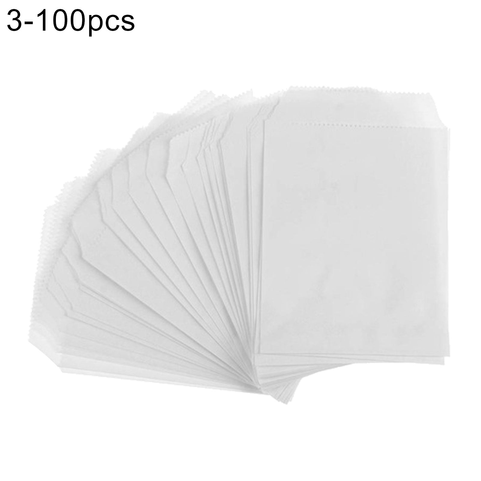 100Pcs Wave Dot Candy Biscuit Popcorn Kraft Paper Packing Bags Pastry ...