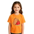 Angala Toddler Girls T Shirts Cartoon Print Crew Neck Short Sleeve ...