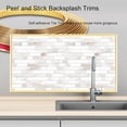 20ft Outside Vinyl Corner Trim Peel and Stick for Tile and Wall Edges ...
