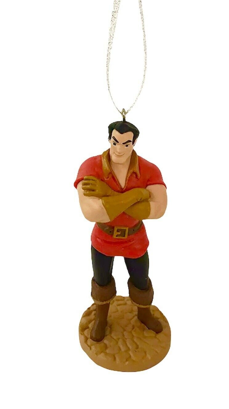 Beauty & the Beast 4" Gaston PVC Ornament Figure Figurine Disney ...