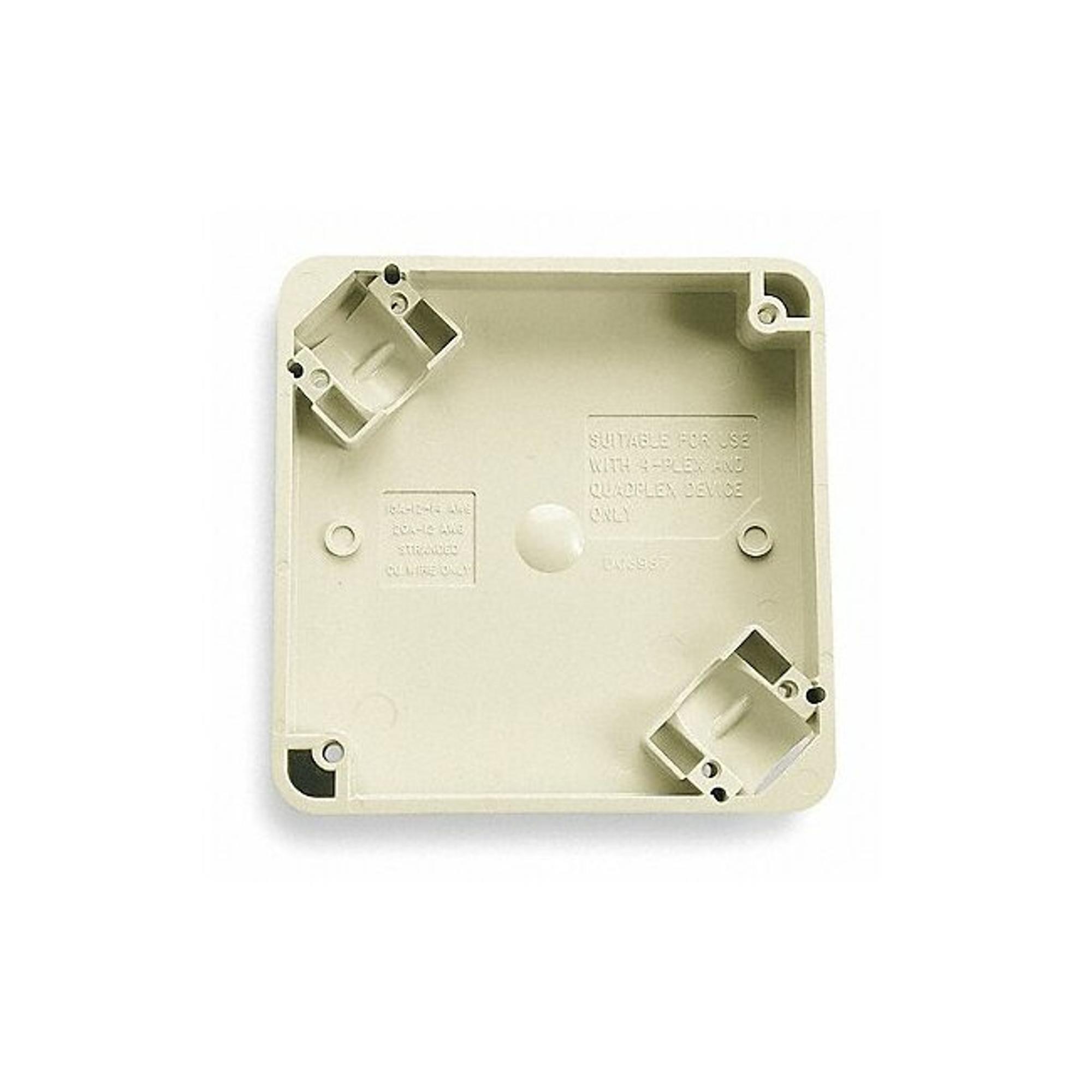 Hubbell Adapter Box,Ivory,4 in Square Box HBL4PBI - Walmart.com