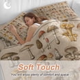 Mushrooms Duvet Cover Set King Size, Retro Mushroom Plants Biographies ...