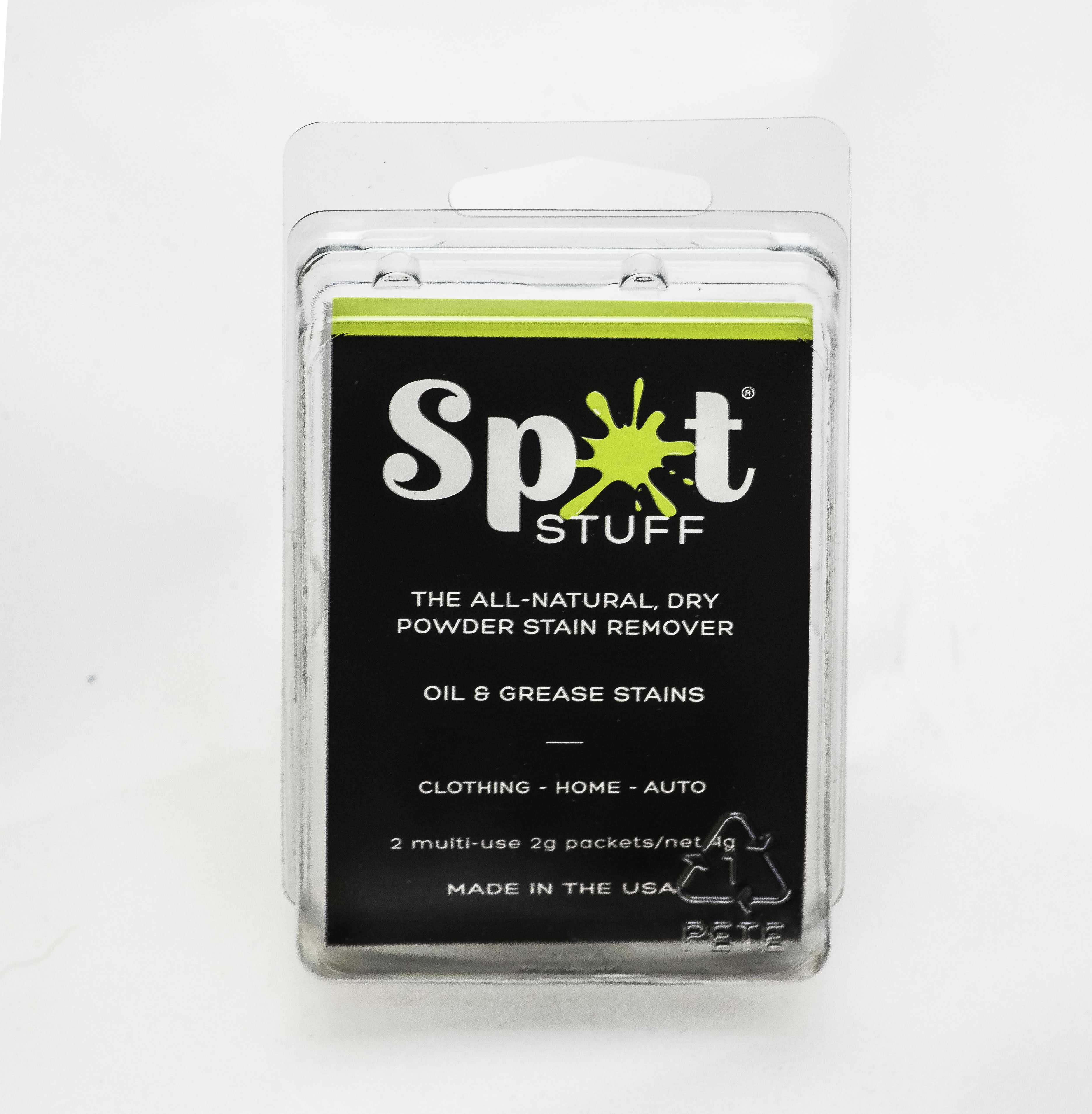 Spot Stuff Oil and Grease Dry Powder Stain Remover Travel Kit 2 Pack ...