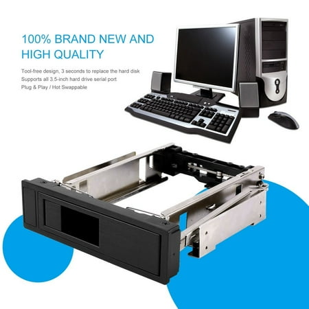 Upgraded SATA HDD-Rom Hot Swap Internal Enclosure Mobile Rack For 3.5 ...