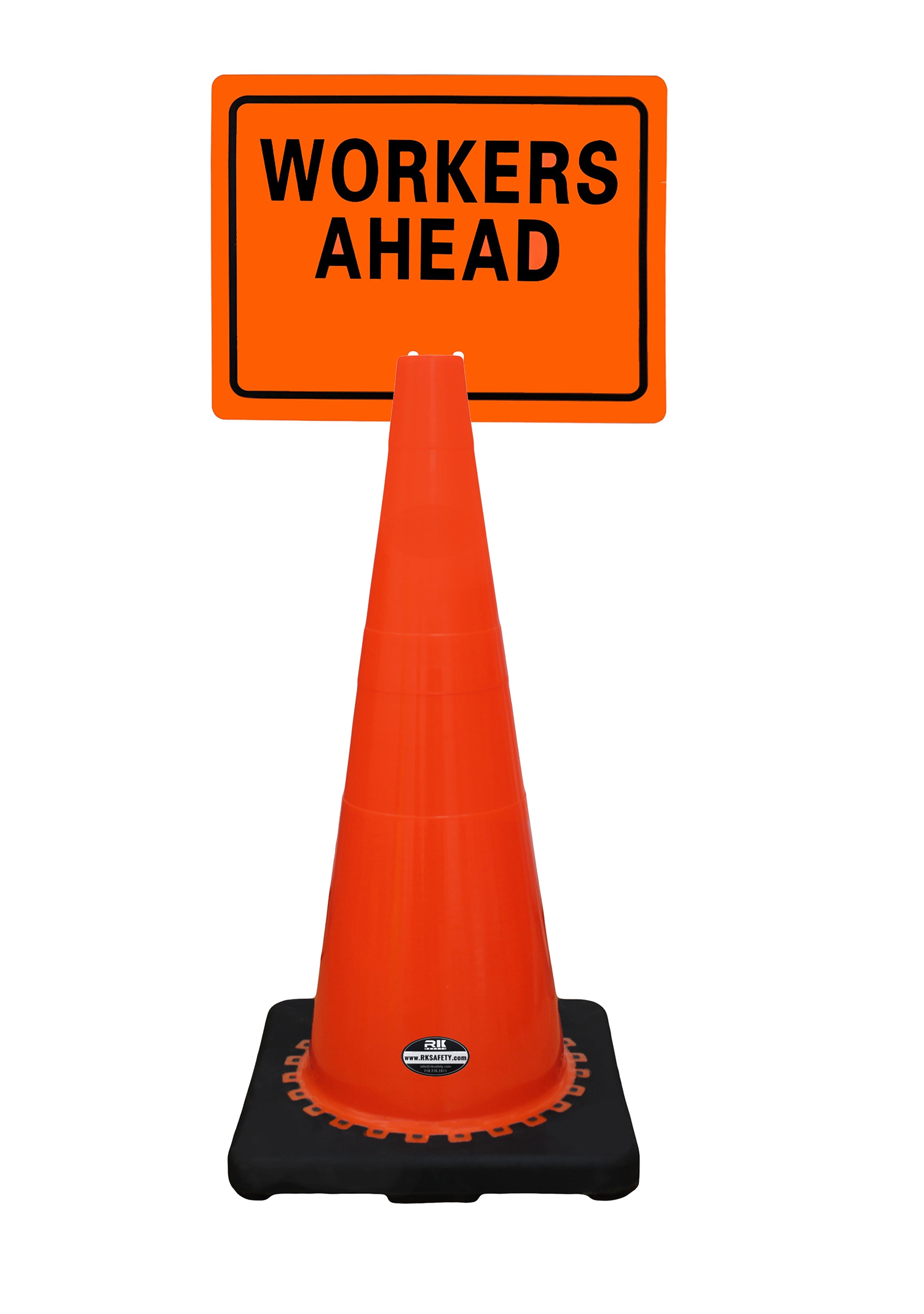 RK-Safety 28" Orange Cone, Black base without Reflective Tape, Plus ...