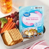 Great Value Pink Salmon 2.5 oz Skinless Boneless Wild Caught Seafood ...