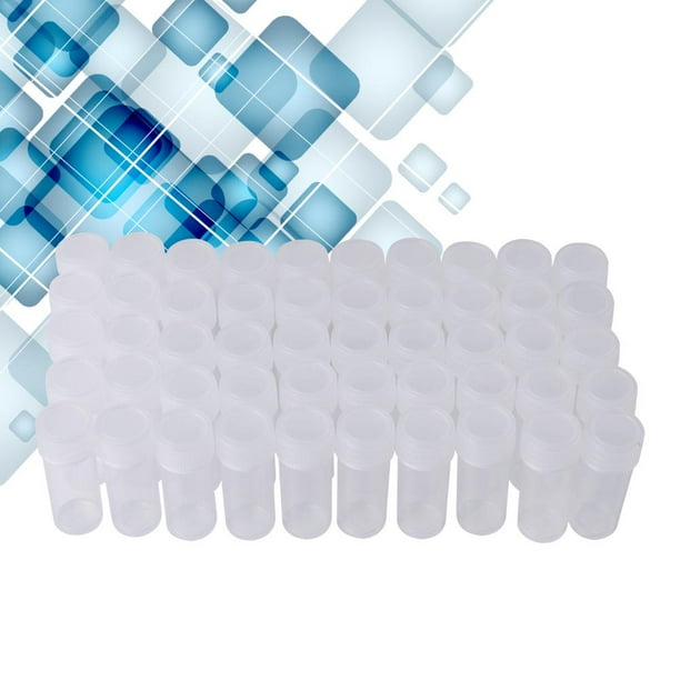 Ccdes Plastic Sample Bottle ,50 Pcs 5ml Volume Plastic Sample Bottles ...