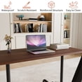 61" Folding Conference Table with Lockable Wheels, Mobile Flip Top ...