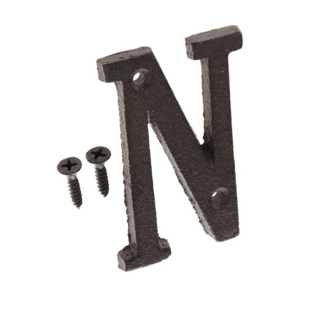 Cast Iron Letter N DIY Door er Letter Label Wall Decor | Walmart Canada