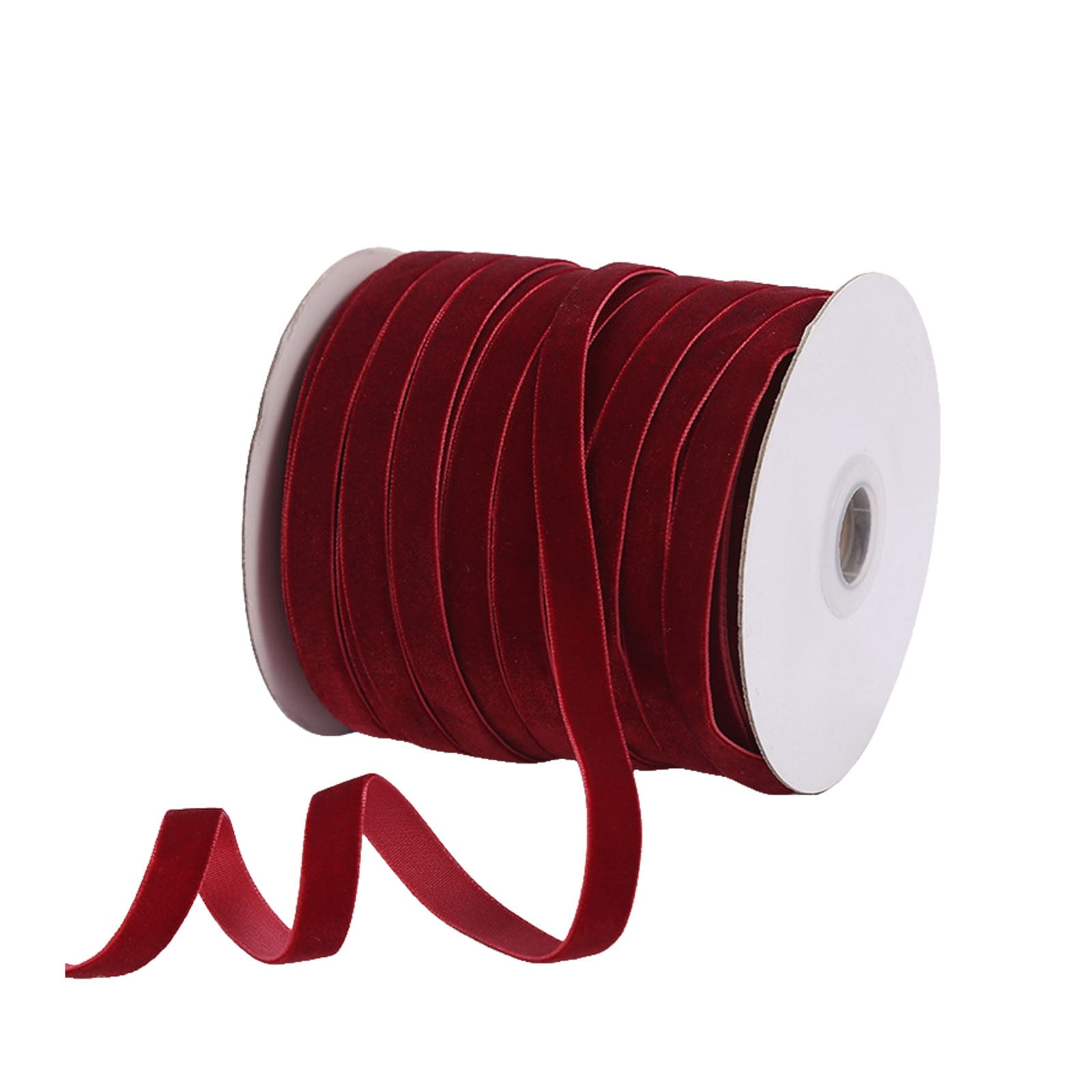Click here for Umsto Dark Red Velvet Ribbon 50 Yards Single Faced... prices