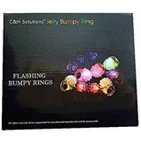 C&H Solutions Novelty 96 ct Flashing LED Bumpy Rings Blinking Soft Jelly Glow by C&H - Walmart.com