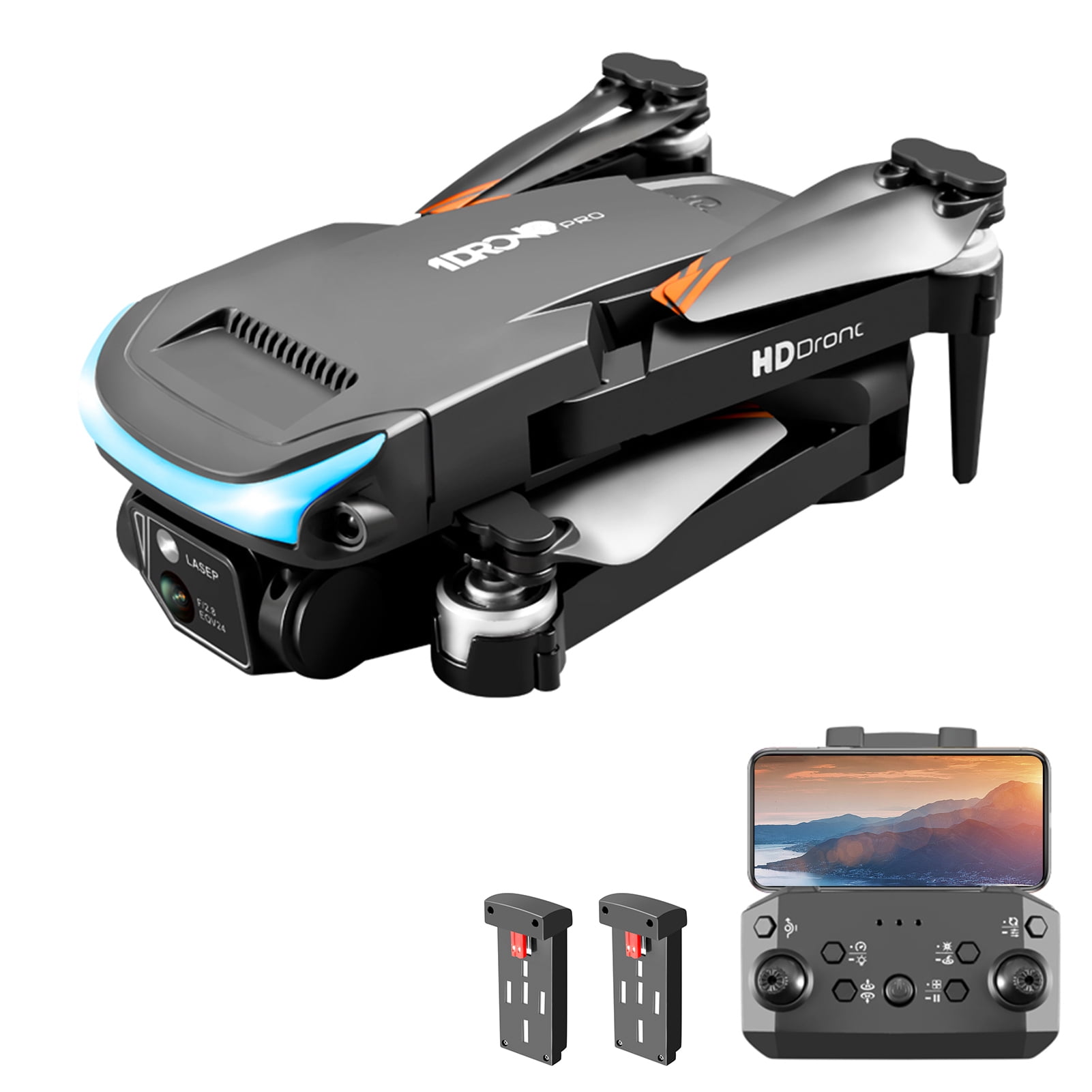 Drone de control remoto con cámara 4K Cámara dual Evitación de ...