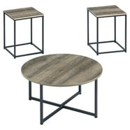 Britton Contemporary 2-Tone 3-Piece Accent Table Set, Black - Walmart.com