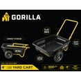 Gorilla Carts GCR-4 4 cu. ft. Poly Yard Cart, 300-Pound Capacity, Black - Walmart.com