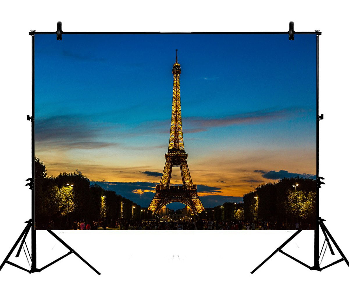 PHFZK 7x5ft City Backdrops, Paris France Eiffel Tower at Sunset ...
