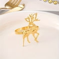 8pcs Christmas Reindeer Napkin Rings - Cast Iron Holiday Table Decor ...