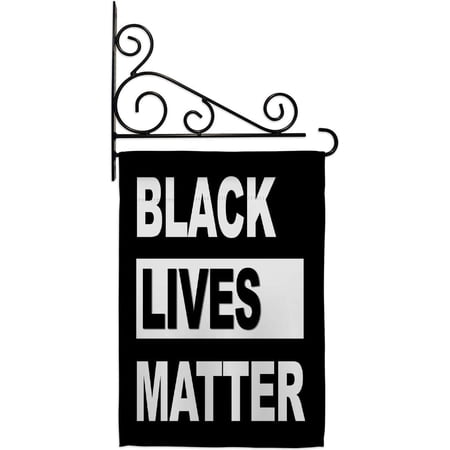 BLM Civil Rights Garden Flag - Set Wall Holder Support Cause Anti ...