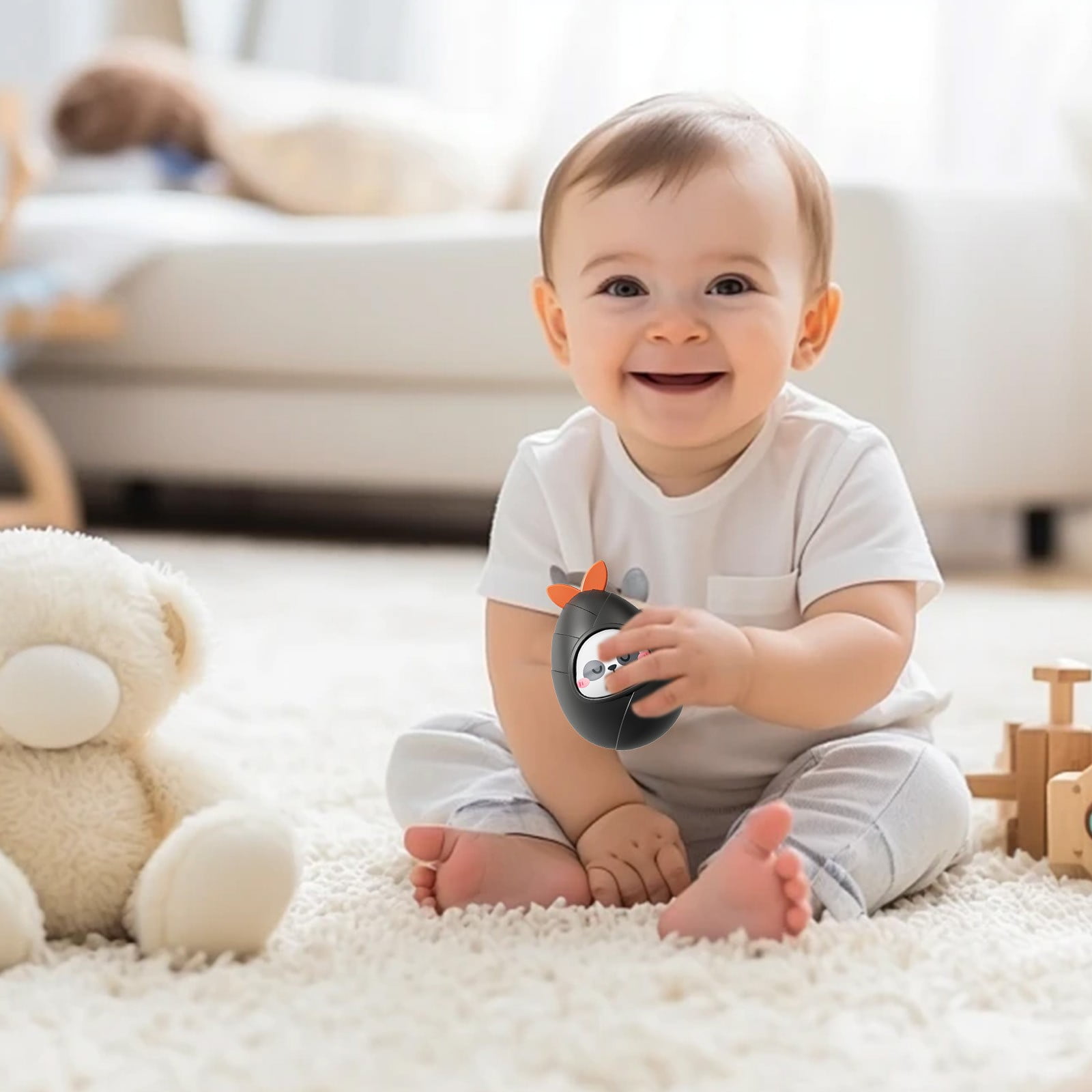 Puntoco Juguete sonajero sensorial multifuncional para bebés para el ...
