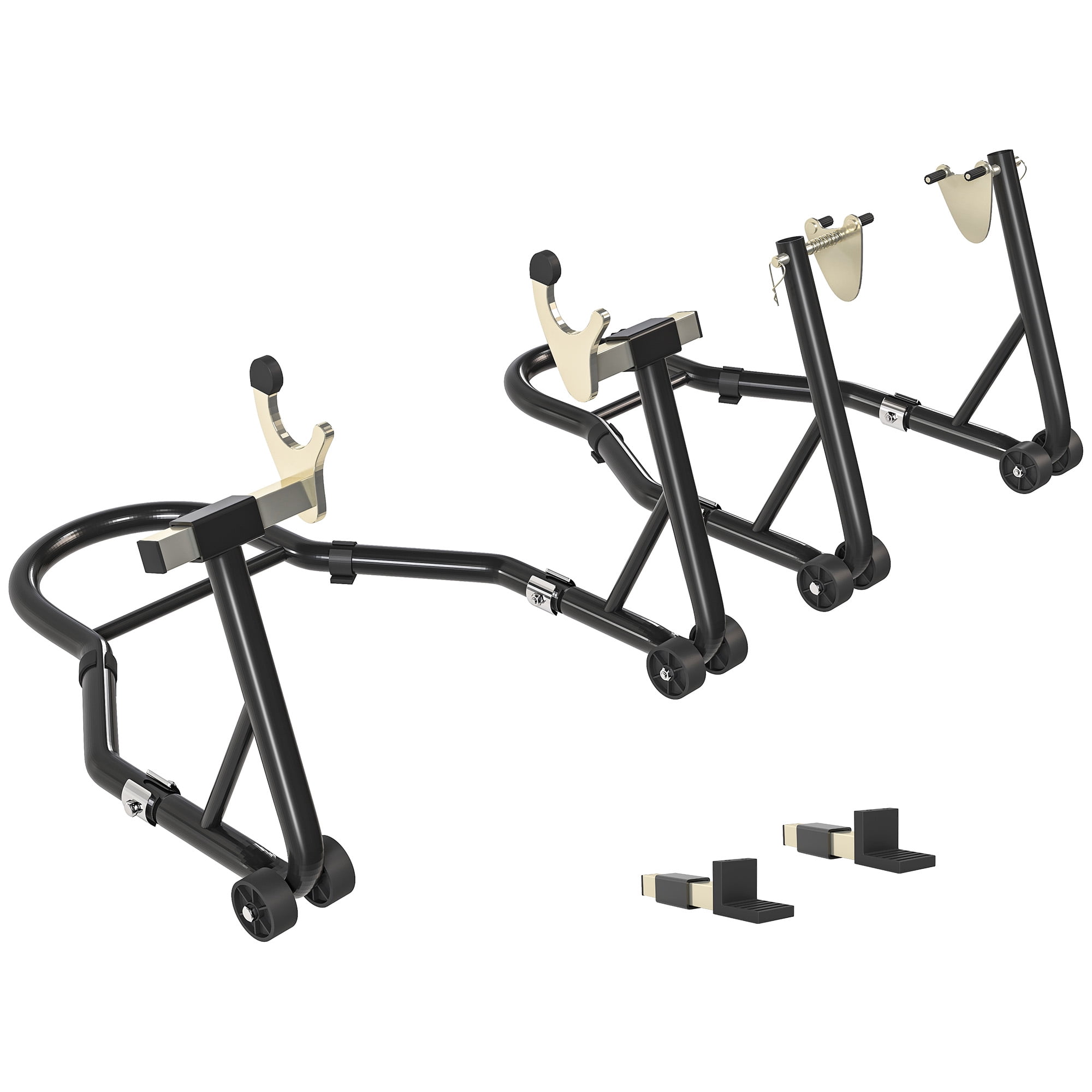 Click here for Homcom Motorcycle Stand Set  850 Lbs Front & Rear... prices