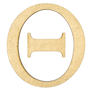 Krafty Supply 2" Tall Greek Wood Letter ALPHA | 1/8" Thick | Greek ...