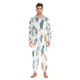 1-Pack Onesie Adult Hooded Pajamas, Soft Fleece Full Zip One Piece ...