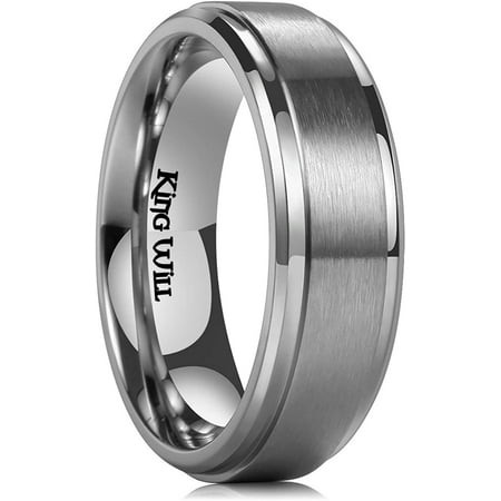 King Will Basic 4mm 5mm 6mm 7mm 8mm 9mm Mens Titanium Wedding Ring ...