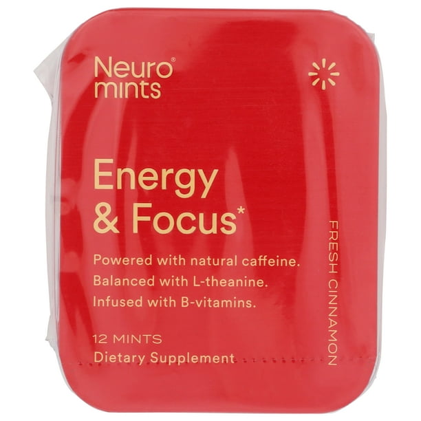 Neuro, Energy Focus Fresh Cinnamon Mints, 12 Count | Walmart en línea