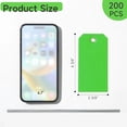 200 Pieces 4 3/4inch X 2 3/8inch Plastic Shipping Tags with Wire ...