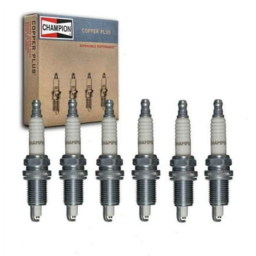 6 pc Champion Iridium Spark Plugs compatible with Jeep Wrangler 4.0L 4 ...