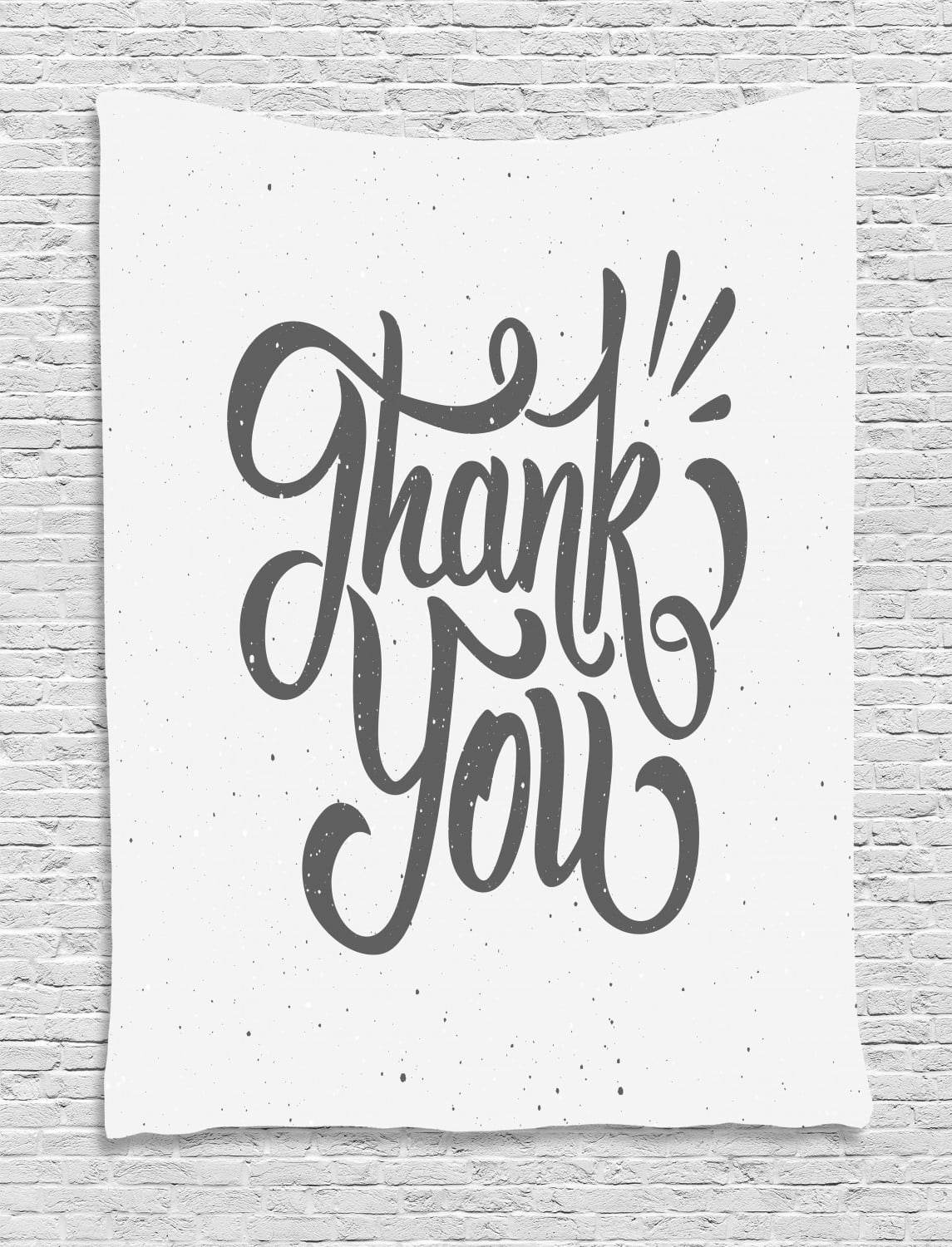 Thank You Tapestry, Spots Funky Dramatic Font Artwork Thankful ...