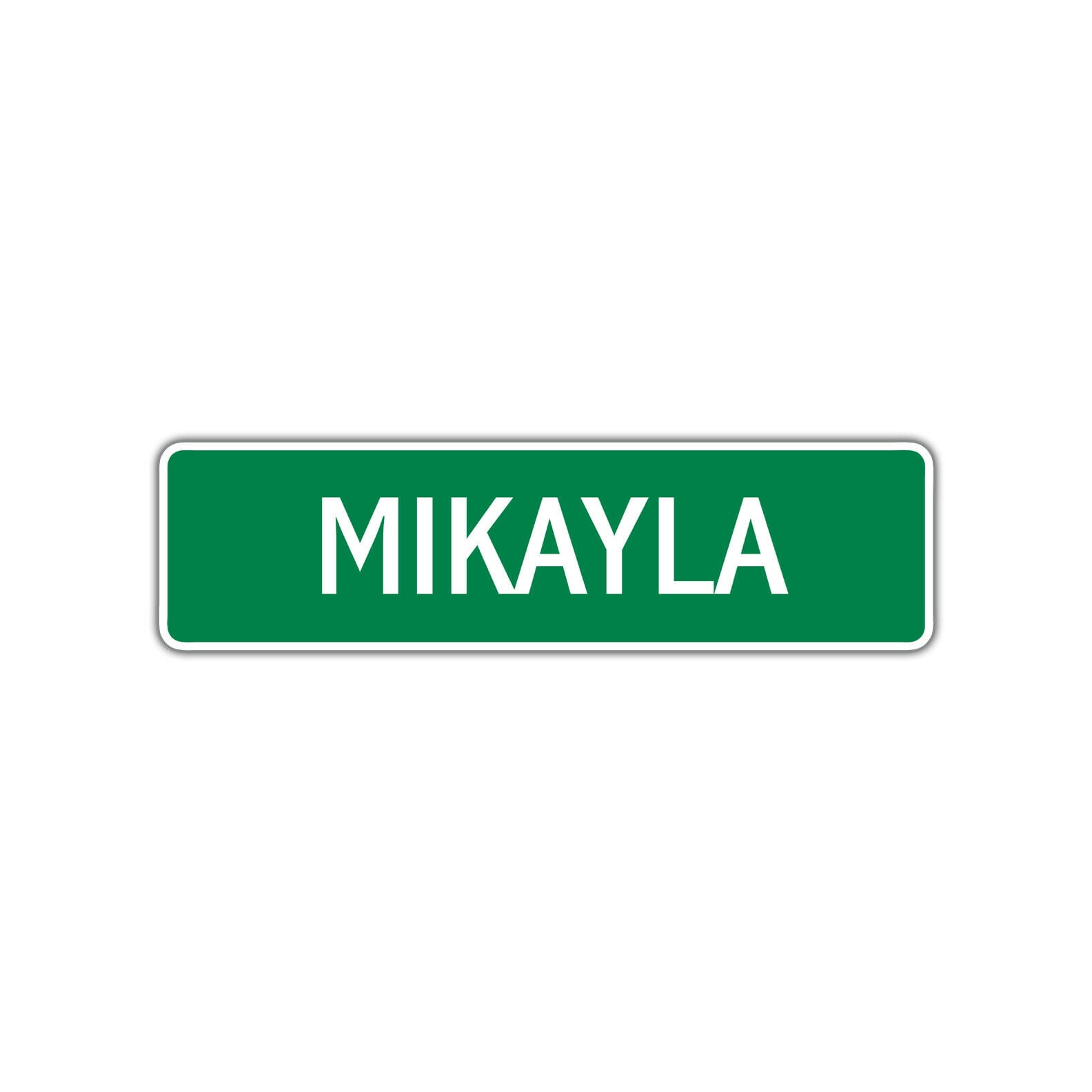 Mikayla Girls Children Name Letter Printed Plaque Decoration Indoor ...