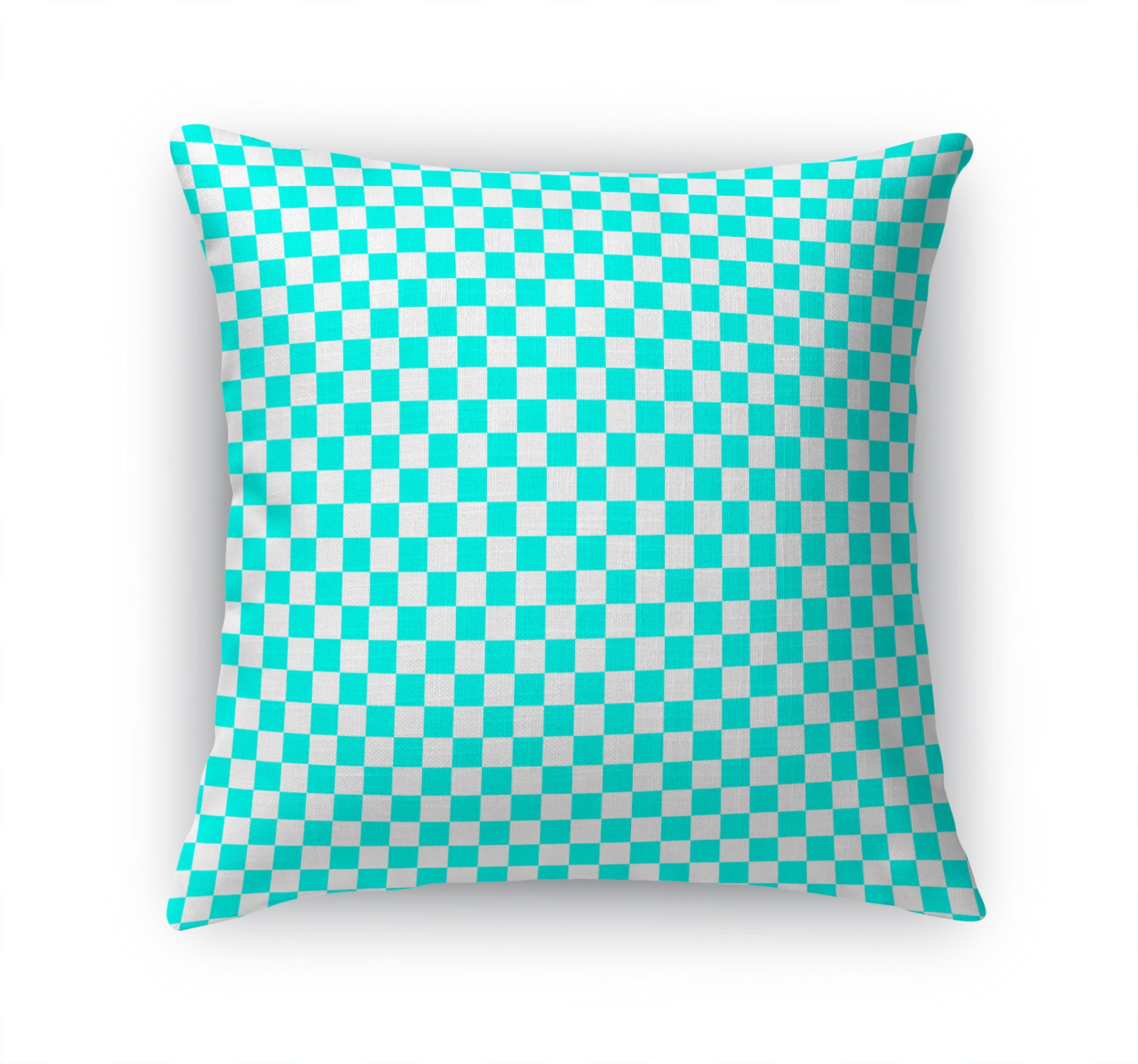 Checker Board Teal Accent Pillow by Kavka Designs - Walmart.com