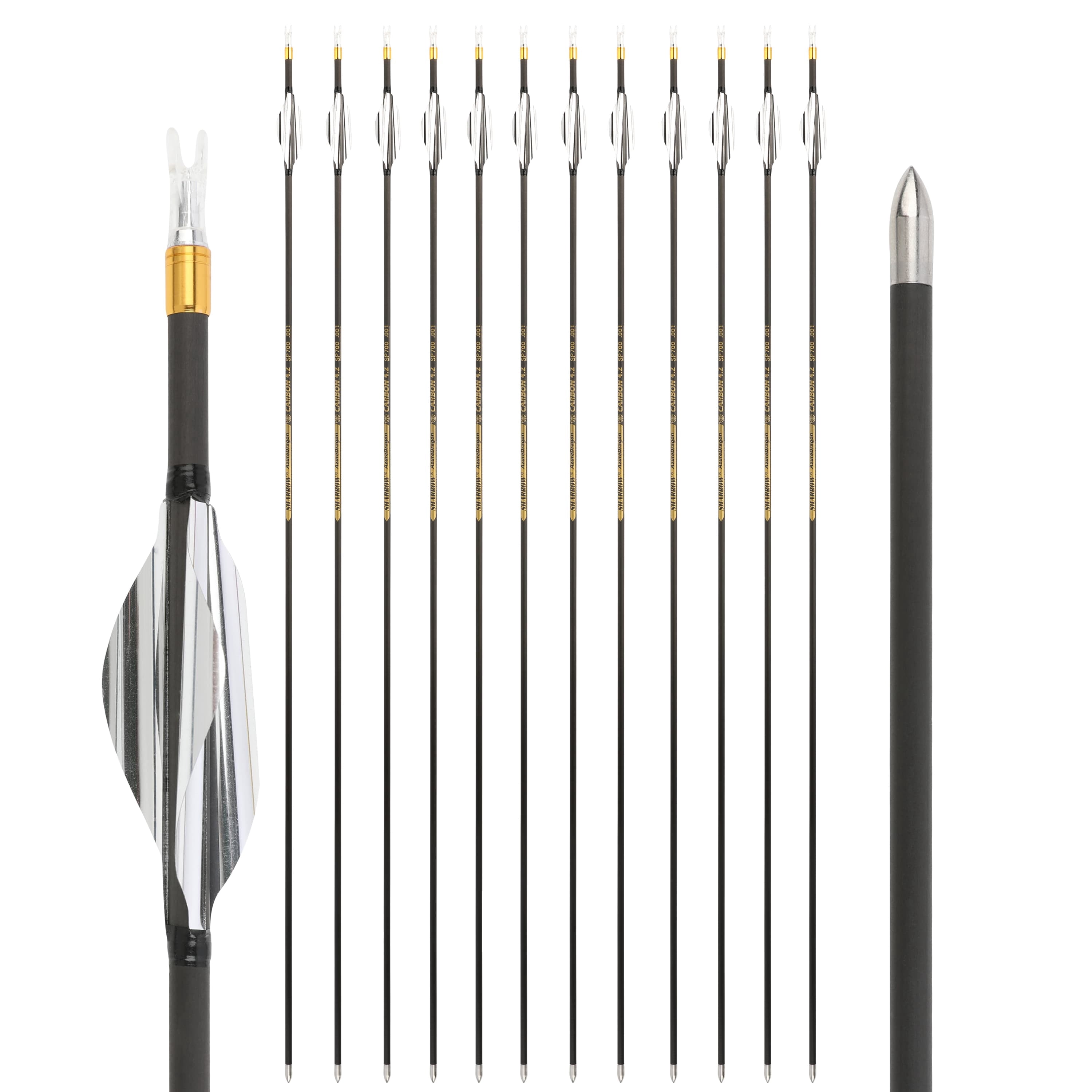 Bow And Arrow Archery Arrows SHARROW Archery 30" Practice Carbon Arrows ...