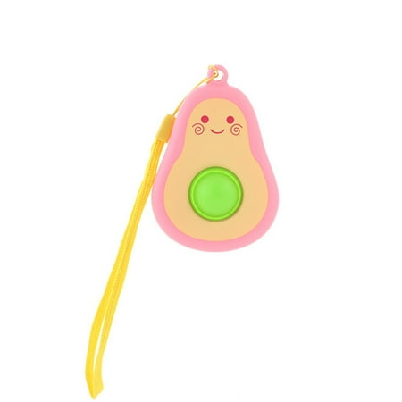 Jasmine Dimple Fidget Toy Push Bubble Avocado Pendant Autism Stress ...