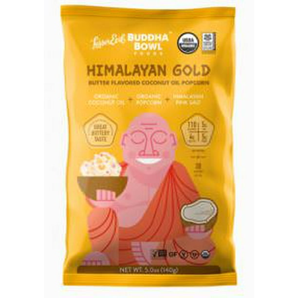 Lesser Evil Buddha Bowl Popcorn, Organic Himalayan Gold, 0.88 Oz, 18 Ct ...