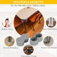 4 Set Double Chair Table Leg Caps Replacement Fit for Retro 50s 60s ...