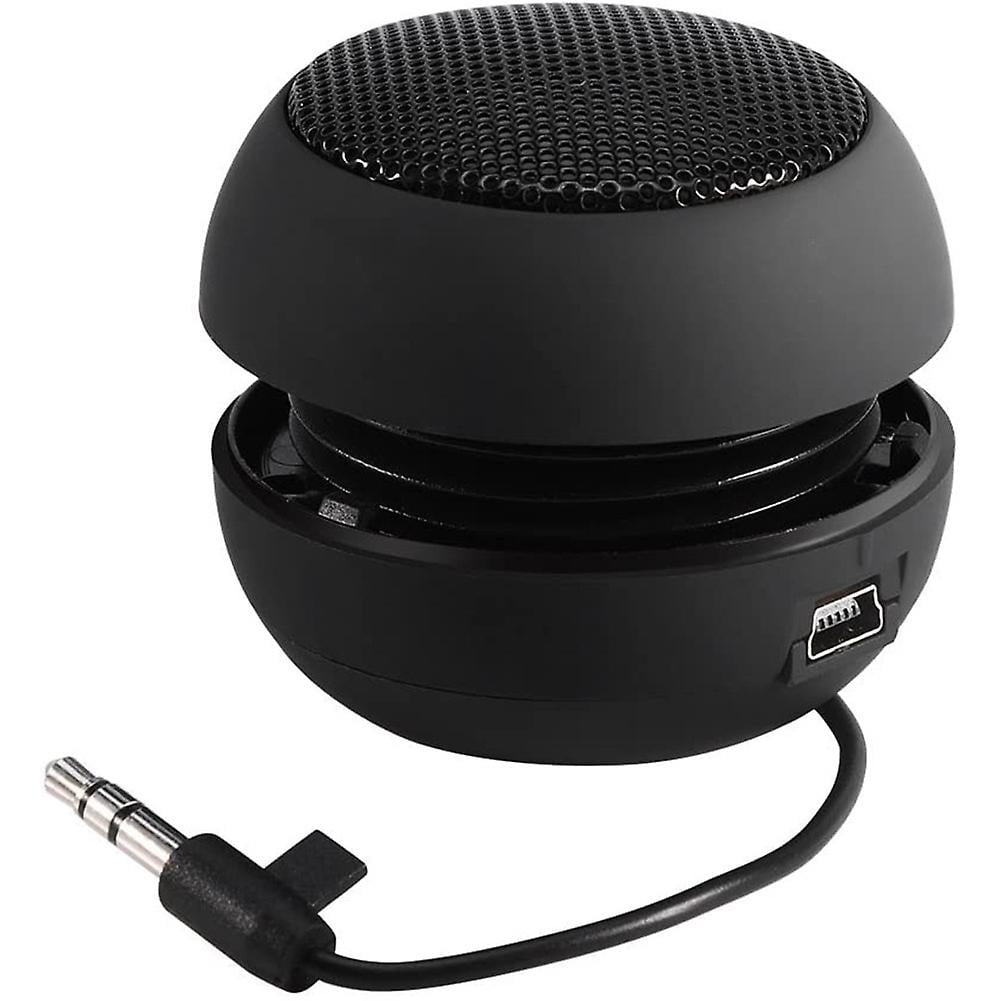 Mini altavoz con cable de audio de 3,5 mm, batería incorporada de bajo ...