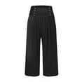 Rpvati Summer Capris For Women 2024 Loose Elastic High Waisted Dressy