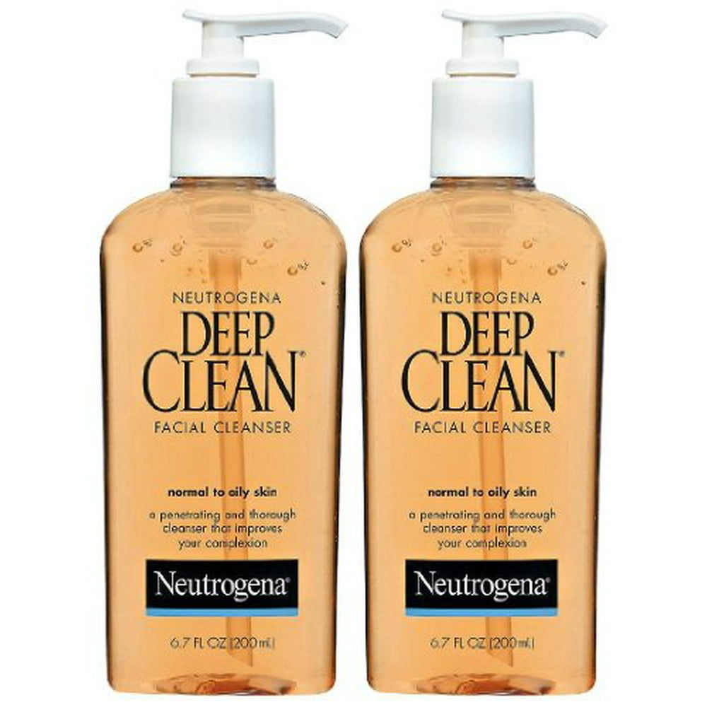 Neutrogena Deep Clean Facial Cleanser, Normal to Oily Skin, 6.7 Ounce ...