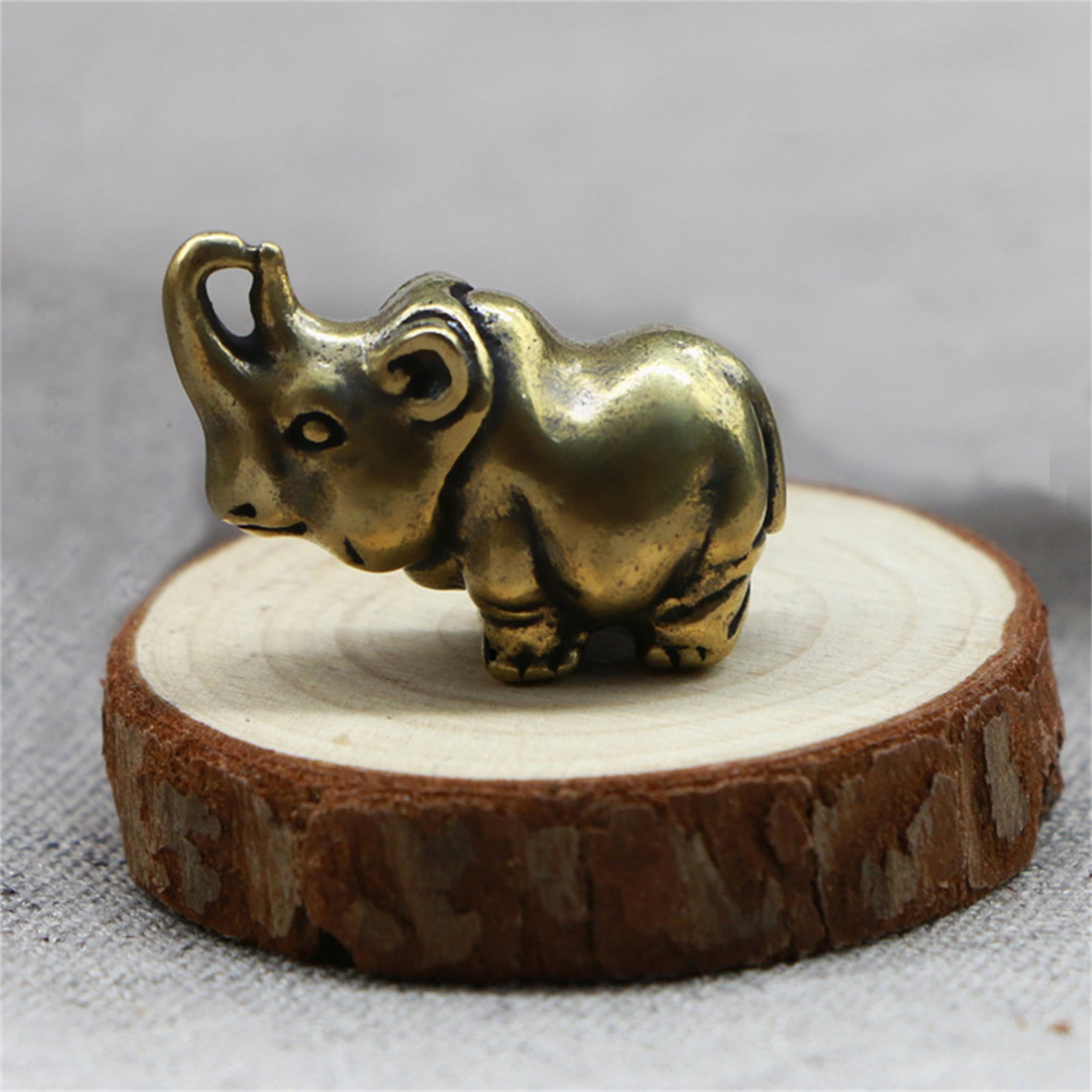 Attractive Copper Rhino Figurine - Vividly Engraved Rust-proof Rhino ...