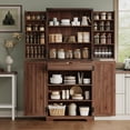IFMUST 72" Pantry Cabinet Kitchen Food Storage Cabinet Kitchen Larder ...