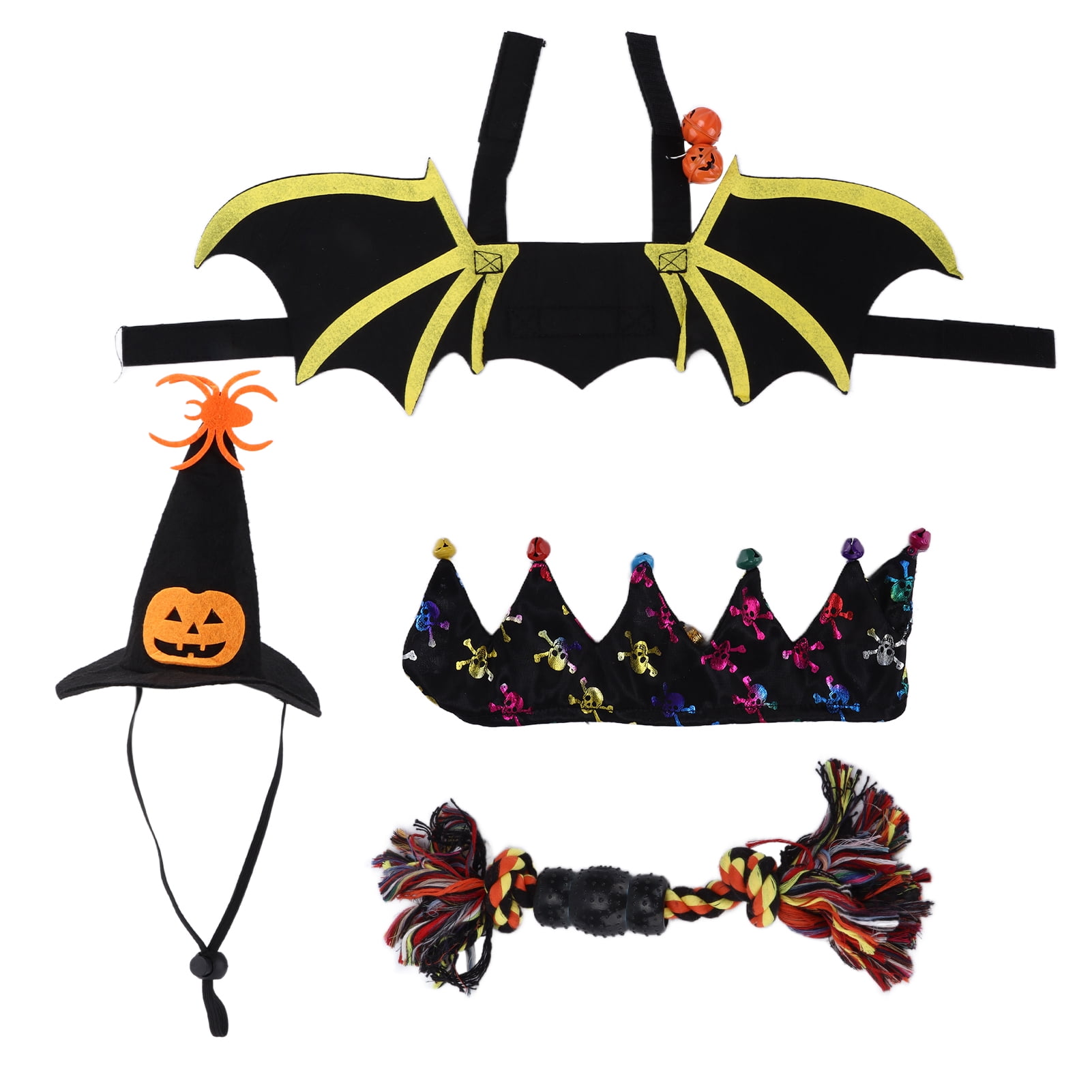 Halloween Set Cat Dress Up Accessories Hat And Collar Halloween Cat halloween-set-cat-dress-up-accessories-hat-and-collar-halloween-cat
