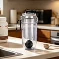 Shaker Cup 650ml With Scale And Mixing Ball,Handheld Drink Bottle ...