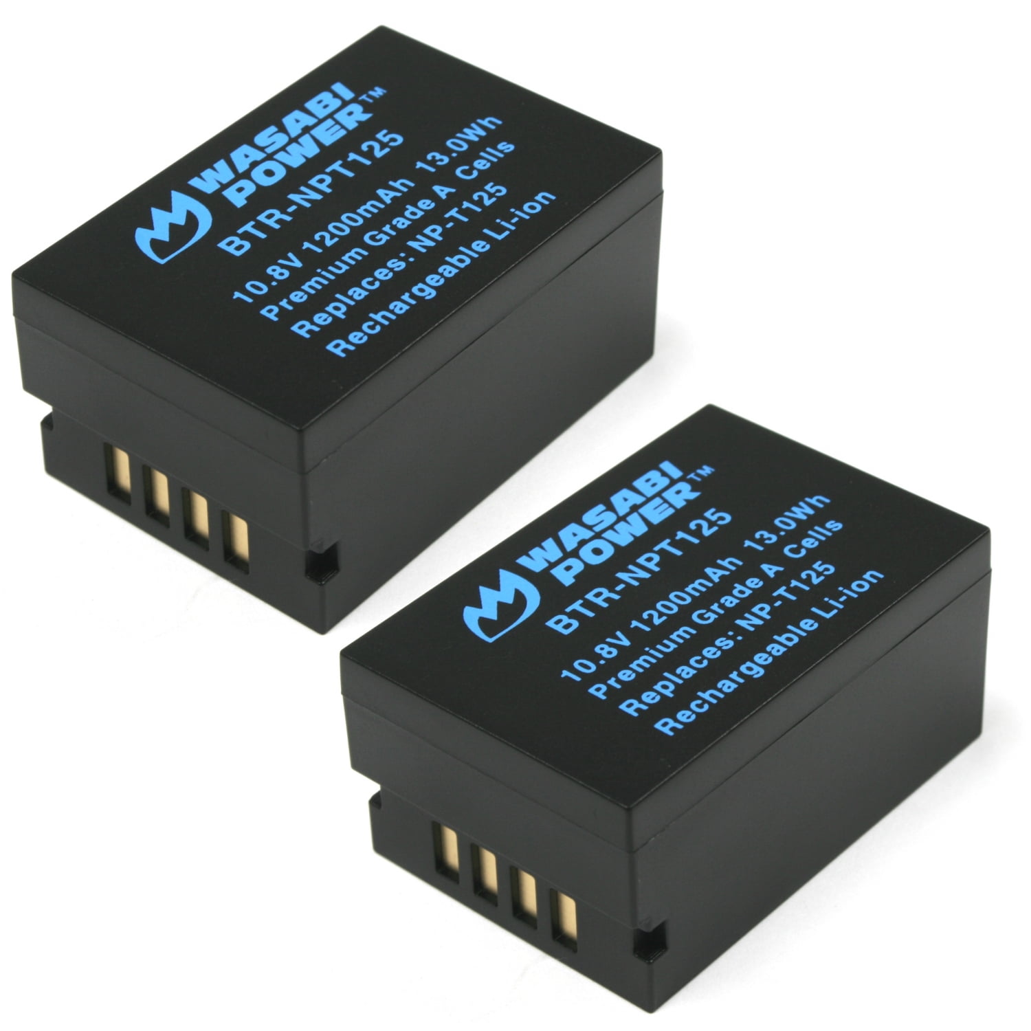 Wasabi Power Battery for Fujifilm NP-T125 (2-Pack) - Walmart.com