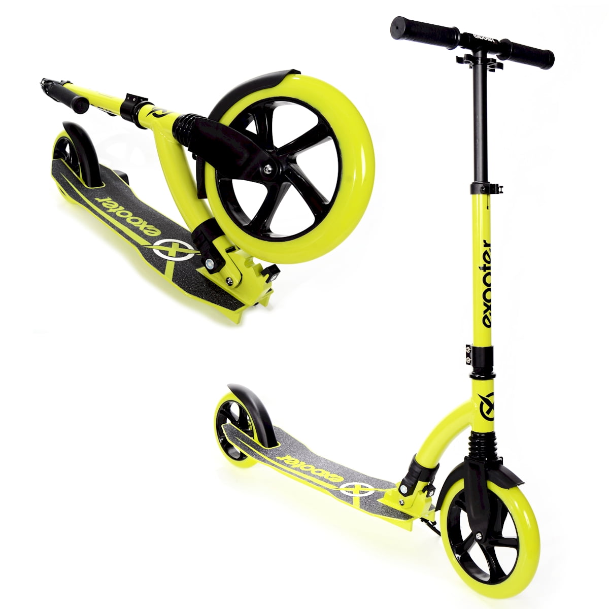 EXOOTER M1550BG 6XL Adult Kick Scooter With Front Shocks And 180mm ...