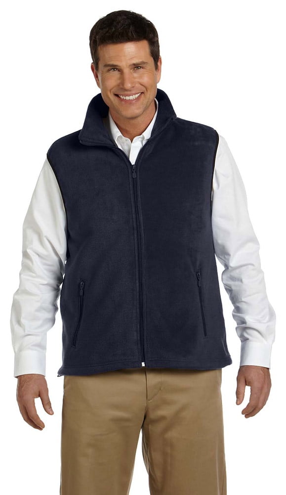 Harriton M985 Performance Fleece Vest - Navy - X-Large - Walmart.com