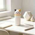 Cartoon Animal Shaped Silicone Pencil Bag Soft Easy Clean Large Space ...