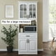 Living Skog Pantry Kitchen Storage Cabinet White MDF White - Walmart.com