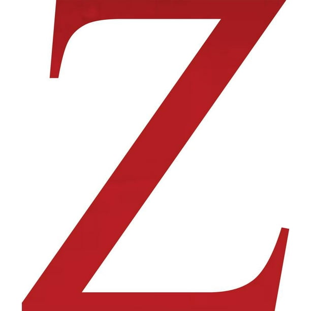 Acrylic Letter Z Times, 2'' Tall Transparent Red Acrylic Sign Letter ...